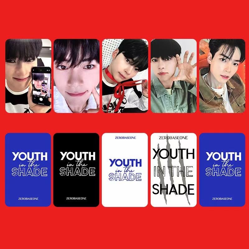 โปสการ์ด ZB1 Debut Album YOUTH IN THE SHADE Photocards ZEROBASEONE Lomo Cards Zhang Hao Jiwoong ...