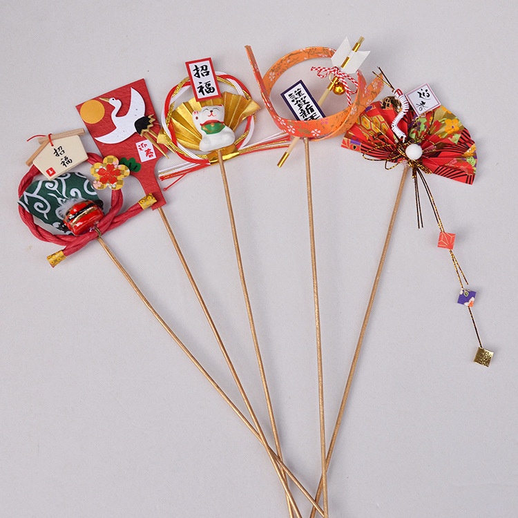 Japanese style and wind flower arrangement decorations bamboo sticks ...