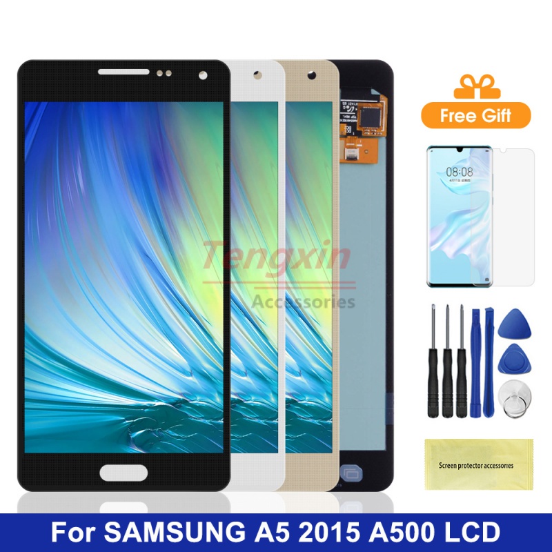 หน้าจอแสดงผลสัมผัสดิจิทัล LCD A500 สําหรับ SAMSUNG Galaxy A5 2015 A500 ...
