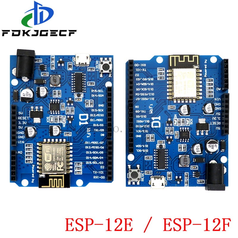 บอร์ดทดลอง ESP-12E ESP-12F WeMos D1 UNO CH340G WiFi ESP8266 PCB สําหรับ ...