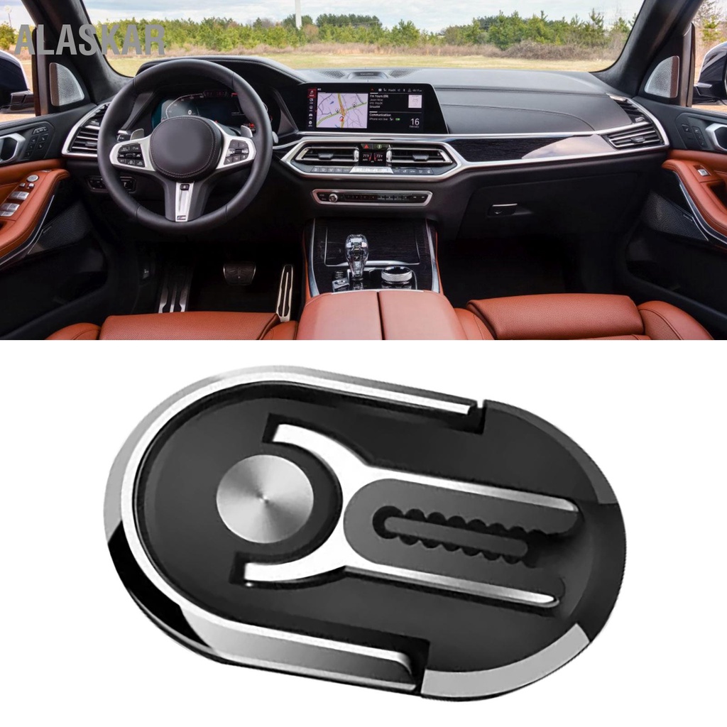 Alaskar ที่วางโทรศัพท์ในรถยนต์ แฮนด์ฟรี มุมปรับได้ ยึดแน่น น้ําหนักเบา ...