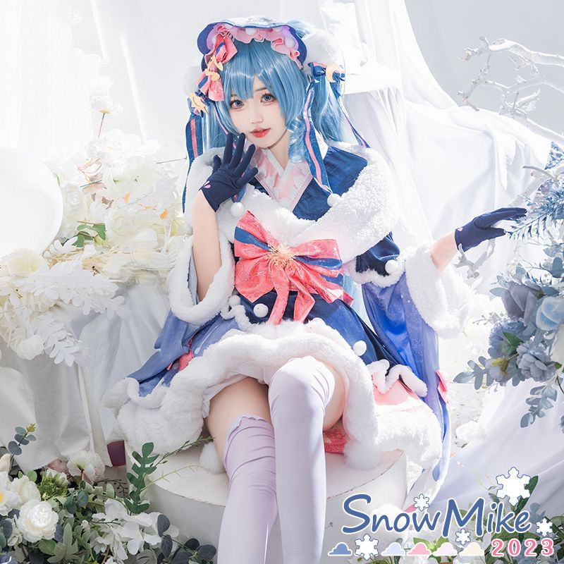 ⭐พร้อมส่ง⭐เครื่องแต่งกายคอสเพลย์ การ์ตูนอนิเมะ Hatsune miku cos Snow Hatsune cos miku 2023 ...