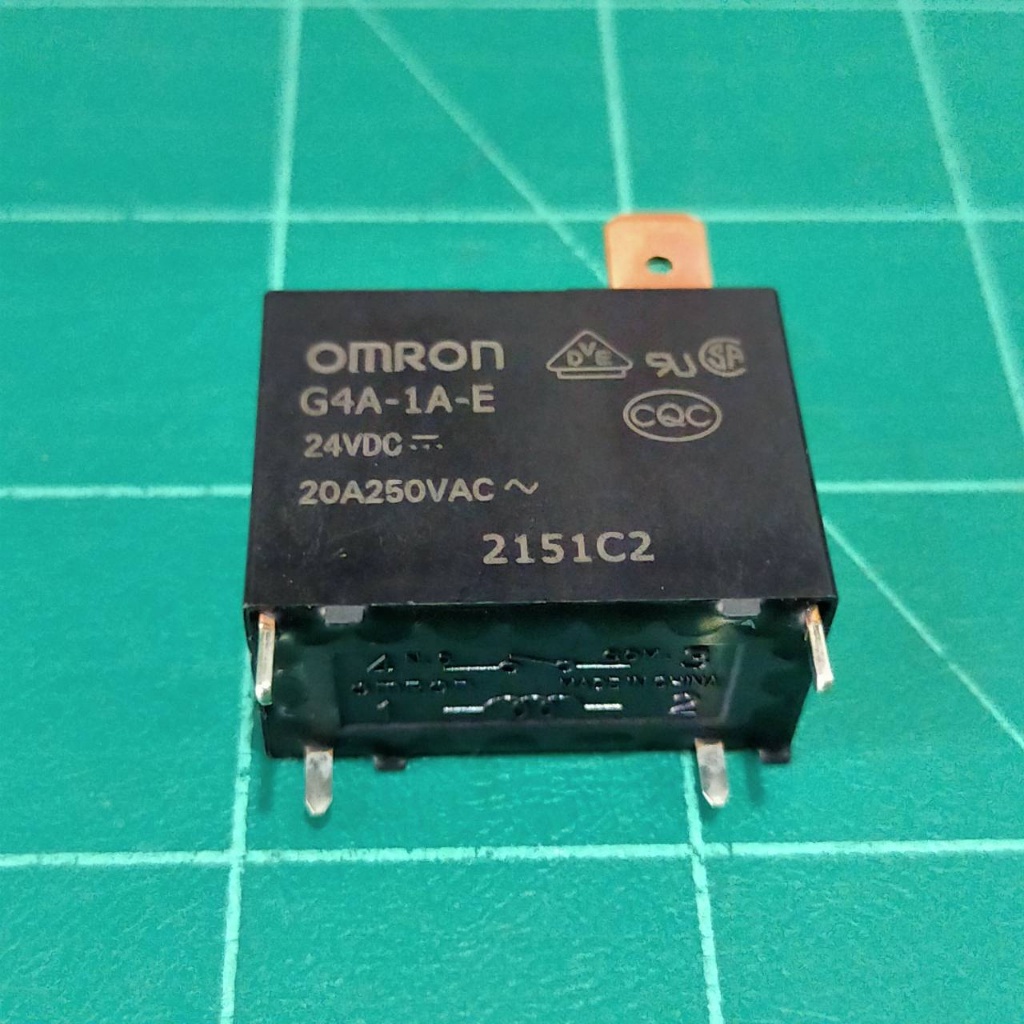 รีเลย์ Relay OMRON Plug In คอยล์ 12VDC 24VDC 4P 20A 250VAC **ของแท้ ...