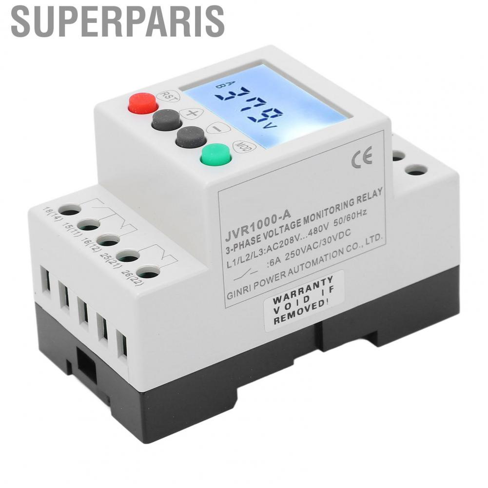 Superparis Voltage Phase Sequence Protector AC 208 To 480V 3 Relay 4 ...