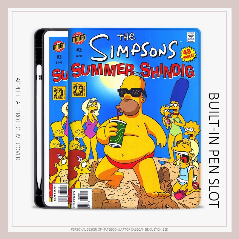 comics The Simpsons เคสไอแพด air 4 5 10.2 gen 7 8 9 เคสไอแพด mini 1 2 3 ...