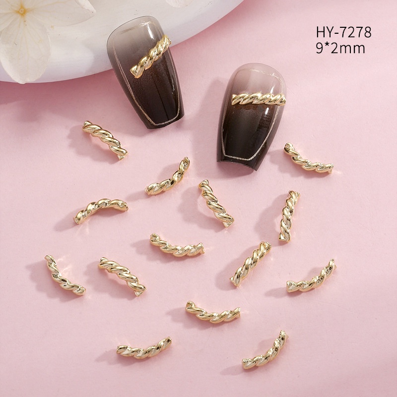 ใหม่ เครื่องประดับตกแต่งเล็บ โลหะถัก อัลลอย | Shopee Thailand