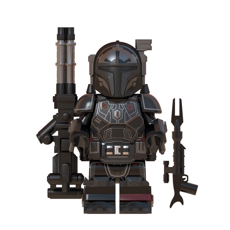 ของเล่นตัวต่อฟิกเกอร์ Stars War Heavy Infantry Mandalorian ขนาดเล็ก ...