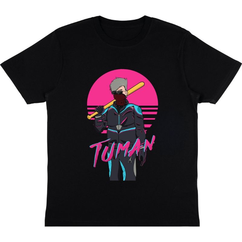 พร้อมส่ง ผ้าฝ้ายบริสุทธิ์ T-shirt BAJU TUMAN X RIZALMUK "FREE FIRE ...
