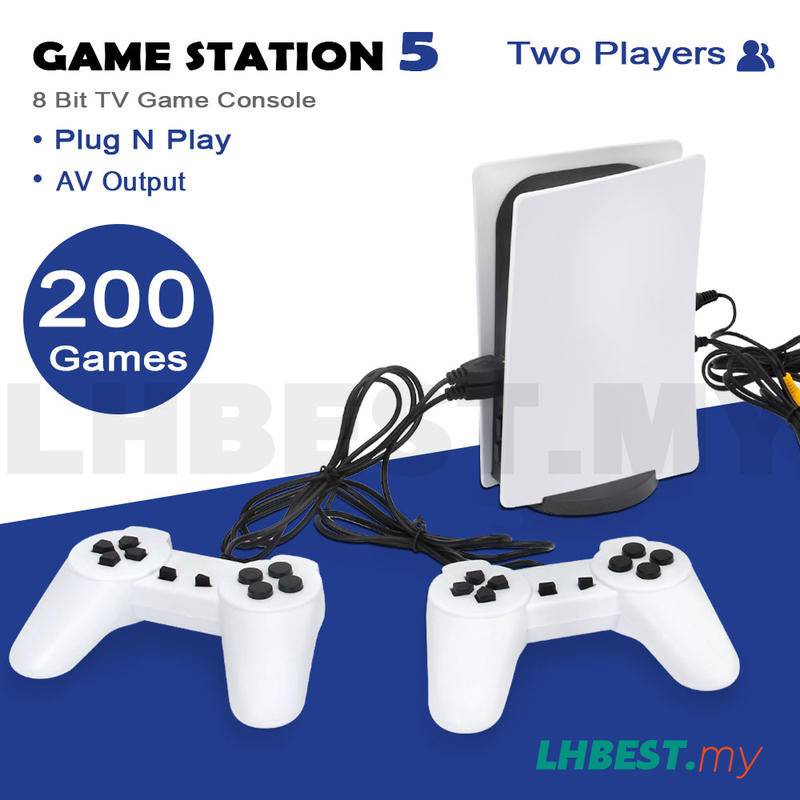 เกมคอนโซล P-5 TV 8 Bit วิดีโอเกมคลาสสิก 200 เกม มีสาย USB ในตัว GS5 เอาท์พุต AV | Shopee Thailand