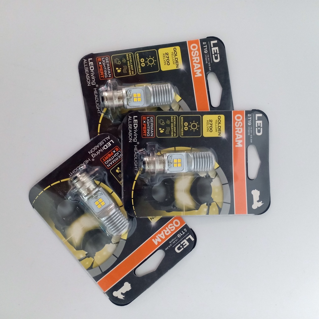 หลอดไฟหน้า OSRAM T19 LED Golden 2700K (7735YE) ออสแรม หลอดไฟ หลอดไฟหน้า ...