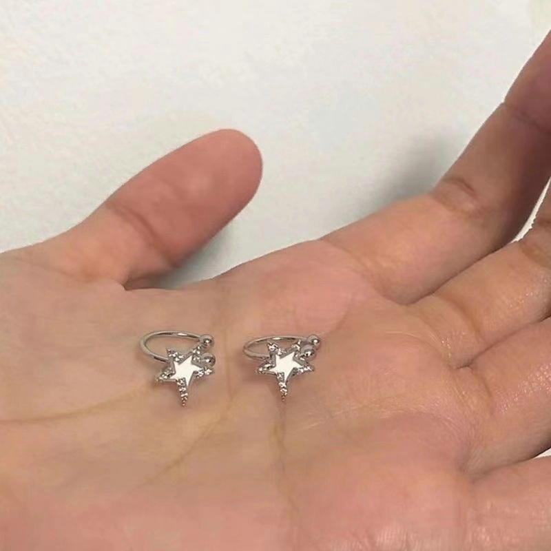 ต่างหูเข็มเงิน S925 รูปดาวห้าแฉก Y2K เรียบง่าย เครื่องประดับแฟชั่น สําหรับผู้หญิง 2023 | Shopee ...
