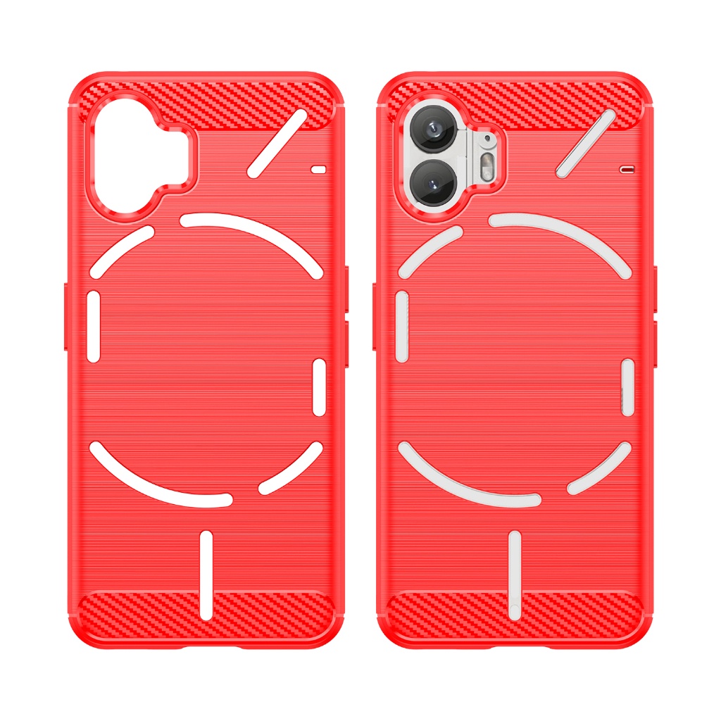 สําหรับ Nothing Phone 2 เคสซิลิโคนนิ่ม กันกระแทก คาร์บอนไฟเบอร์ Nothing ...
