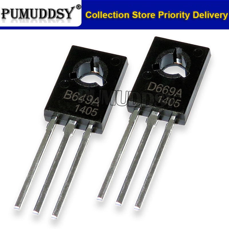 ชิปเซ็ต 2SB649 2SD669 2SB772 2SD882 TO-126 B649 D669 B772 D882 TO126 50 ...