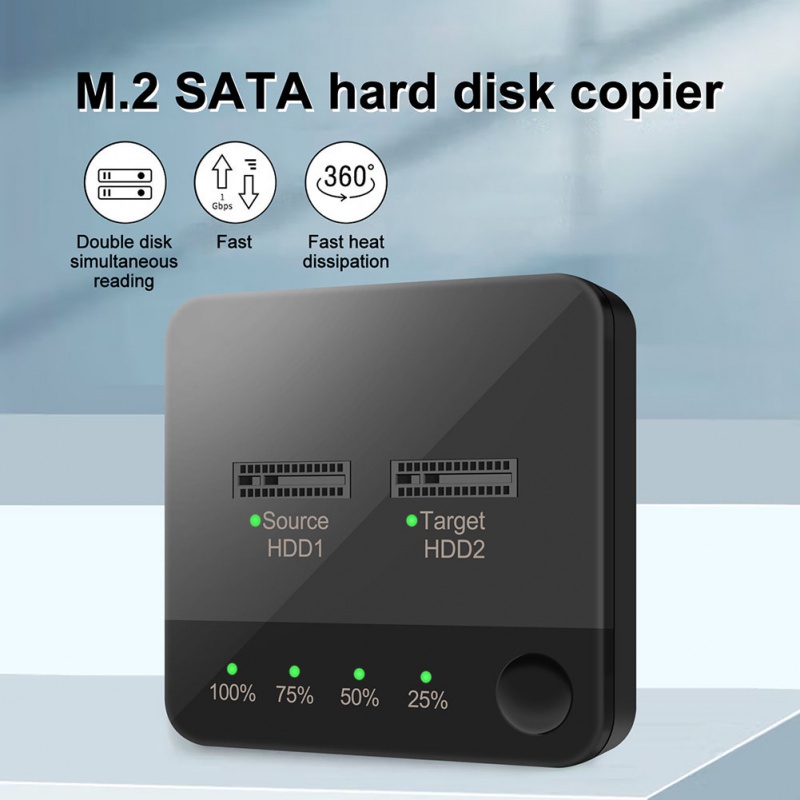 USB 3.1 Type C to M.2 SATA Dual Bay SSD Enclosure External Hard Disk ...