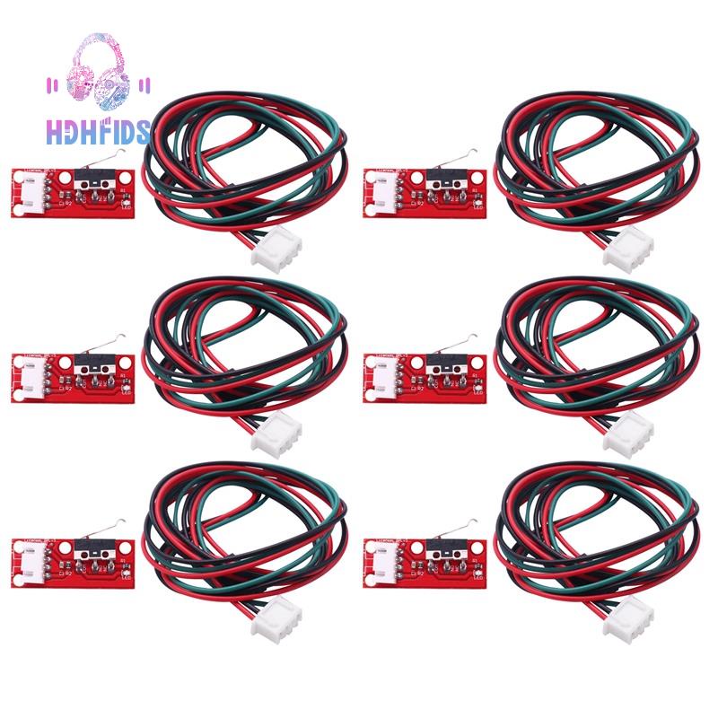 โมดูลสวิตช์ลิมิตกด 6 ชิ้น สําหรับเครื่องพิมพ์ 3D Makerbot Prusa Mendel ...
