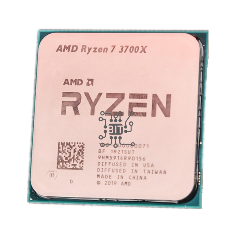 หน่วยประมวลผล CPU AMD Ryzen 7 3700X R7 3700X 3.6 GHz Eight-Core Sixteen ...