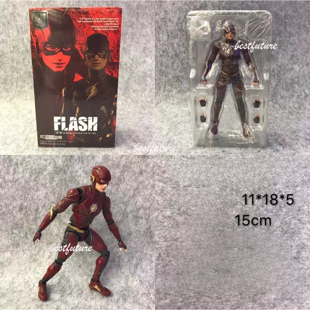 ฟิกเกอร์แฟลช DC Nendoroid Justice League 917 MAFEX The Flash 058 Shf ...