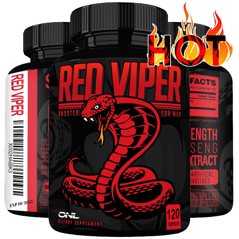 Red Viper - บูสเตอร์ทดสอบความแข็งแรง ธรรมชาติ สําหรับผู้ชาย - 60 120 ...