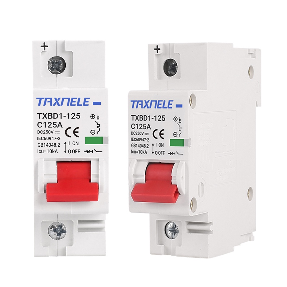 สวิตช์แบตเตอรี่เบรกเกอร์ 1P 80A 100A 125A DC MCB 250V DC MCB ป้องกันไฟ ...