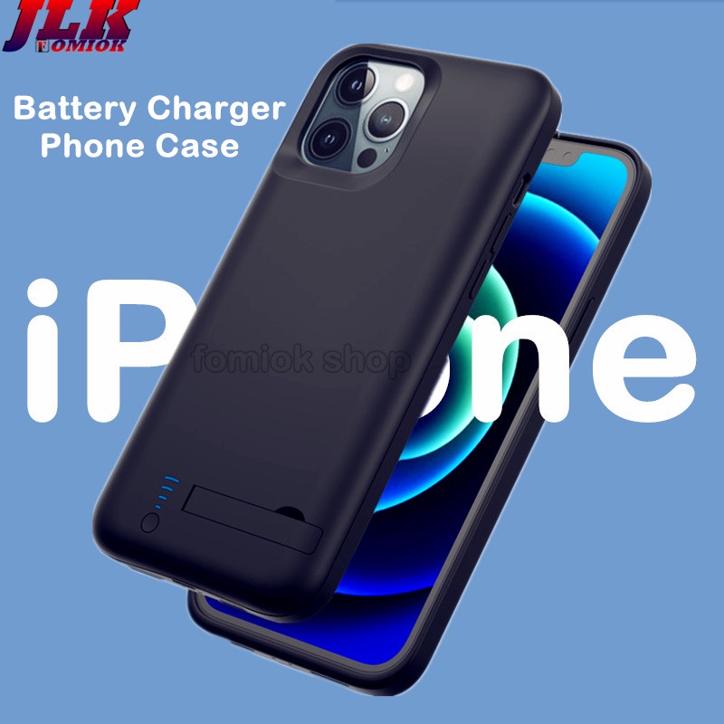 [JLK] 6000mAh Portabel Power Bank Case for iPhone 15/14/13/12 Pro Max External Battery Charger ...