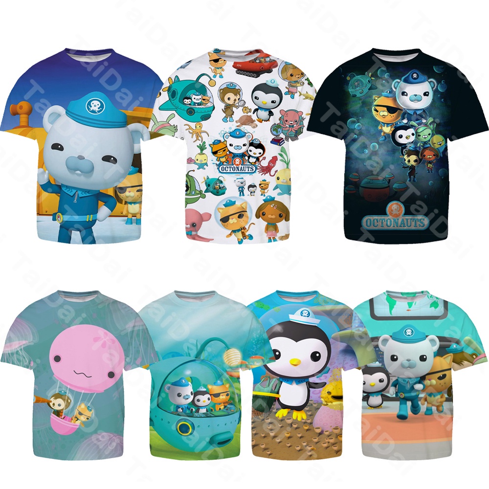 เด็ก Octonauts 3D พิมพ์ T เสื้อชายหญิงวัยรุ่นเสื้อยืด Camiseta เด็กวัย ...