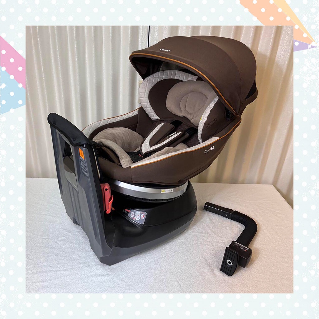 [Pro] คาร์ซีทมือสอง -- COMBI CULMOVE SMART Belt Egg Shock สีน้ำตาล (ปี20xx) | Shopee Thailand