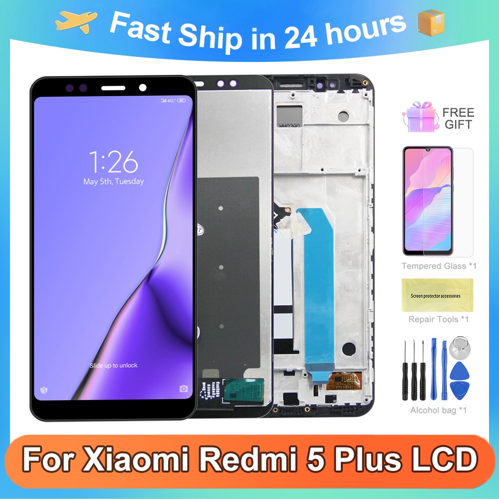 หน้าจอแสดงผล LCD ดิจิทัล ทดสอบแล้ว 100% พร้อมกรอบ สําหรับ Xiaomi Redmi ...