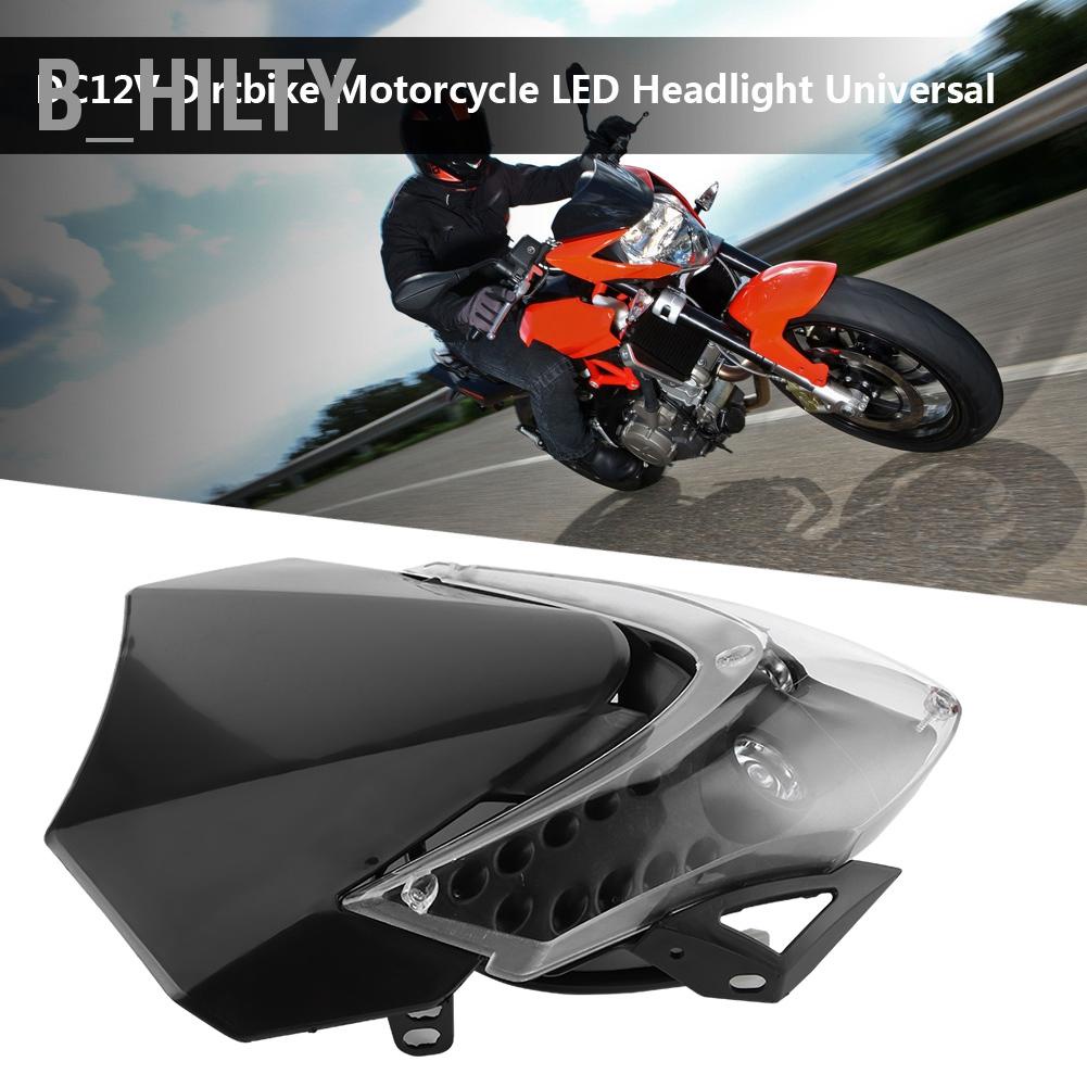B_HILTY DC12V Dirtbike รถจักรยานยนต์ LED ไฟหน้า Sport Custom Fairing ...