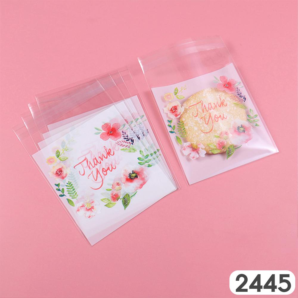 SC Paper-Pack ถุงใส่ขนมคุกกี้ ถุงฝากาว ขนาด 14x14+3cm เเพ็ค 100 ใบ ...