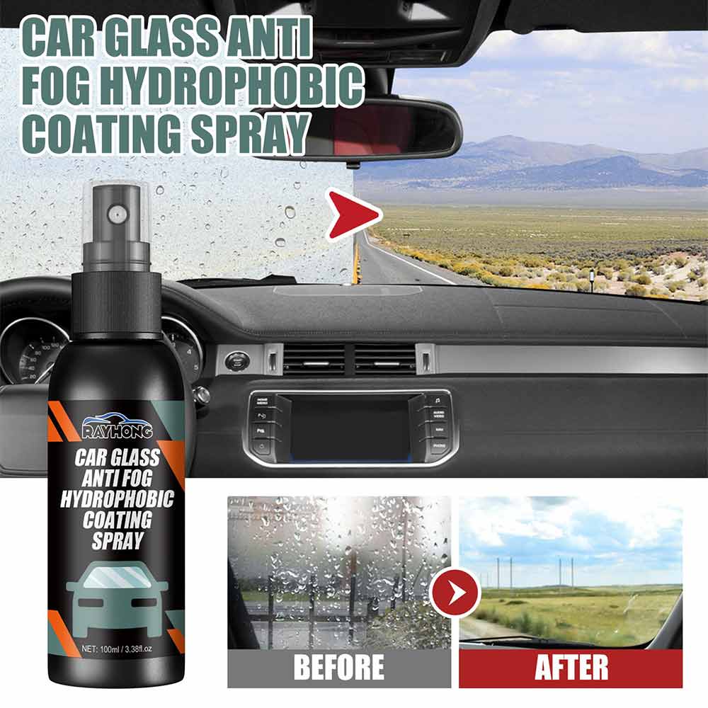 100ml Car Glass Anti Fog Rain Repellent Hydrophobic Coating Spray for ...