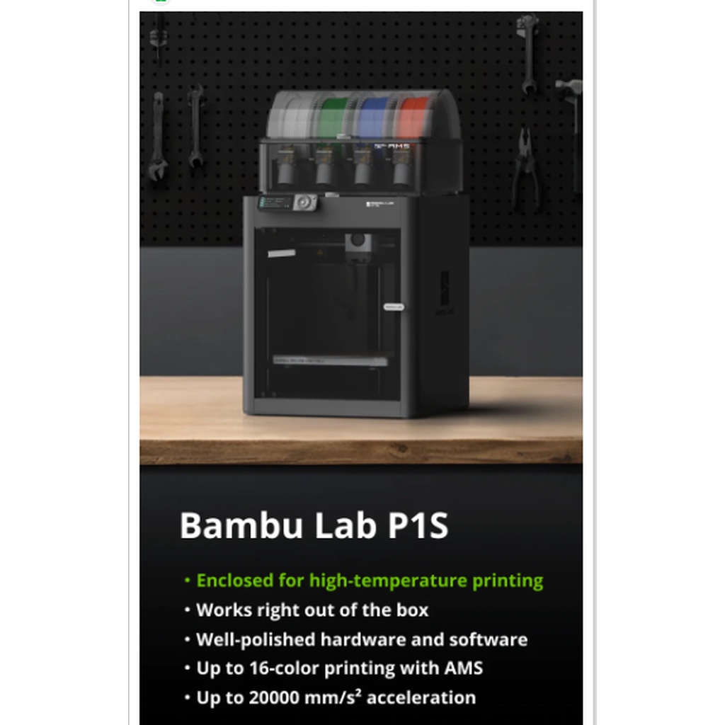 Bambu Lab P1S 3D printer. COMBO include AMS | Shopee Thailand
