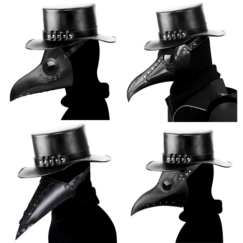 A0283 ยุคกลาง Plague Doctor Beak Mask ฮาโลวีน Beak Mask Punk Steam Beak ...