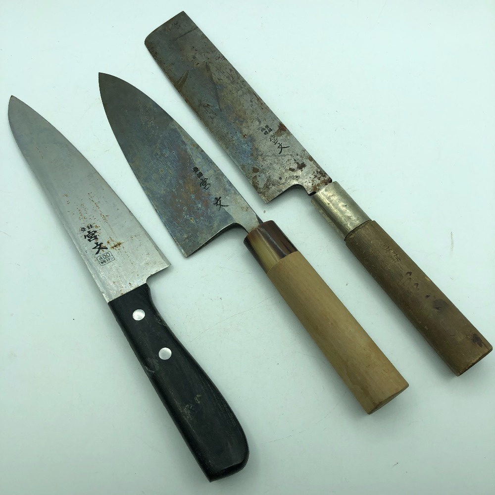 Miyabun 3 types of luxury Japanese knives Deba Nakiri Gyuto | Shopee ...