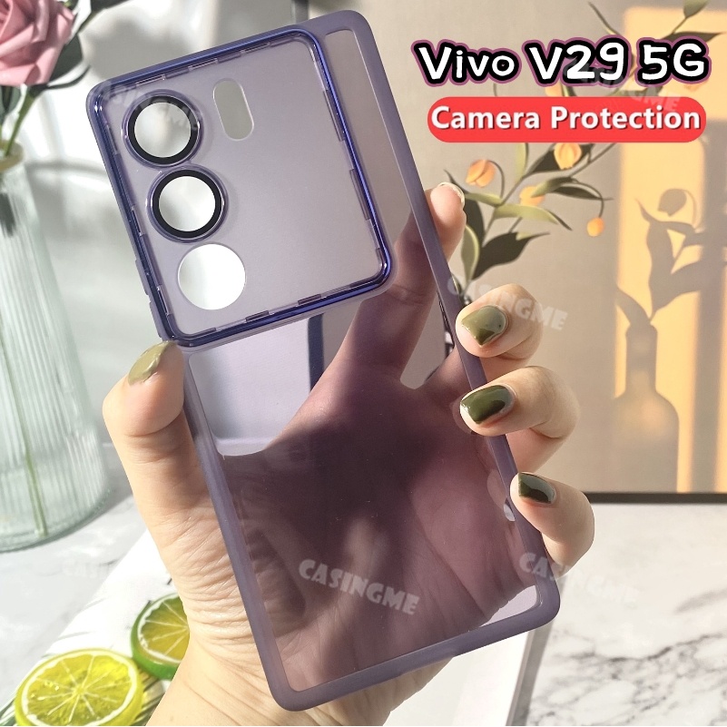 เคสโทรศัพท์มือถือ ซิลิโคนนิ่ม ใส กันกระแทก ป้องกันเลนส์กล้อง สําหรับ Vivo V30 V29 5G 2023 V29 ...