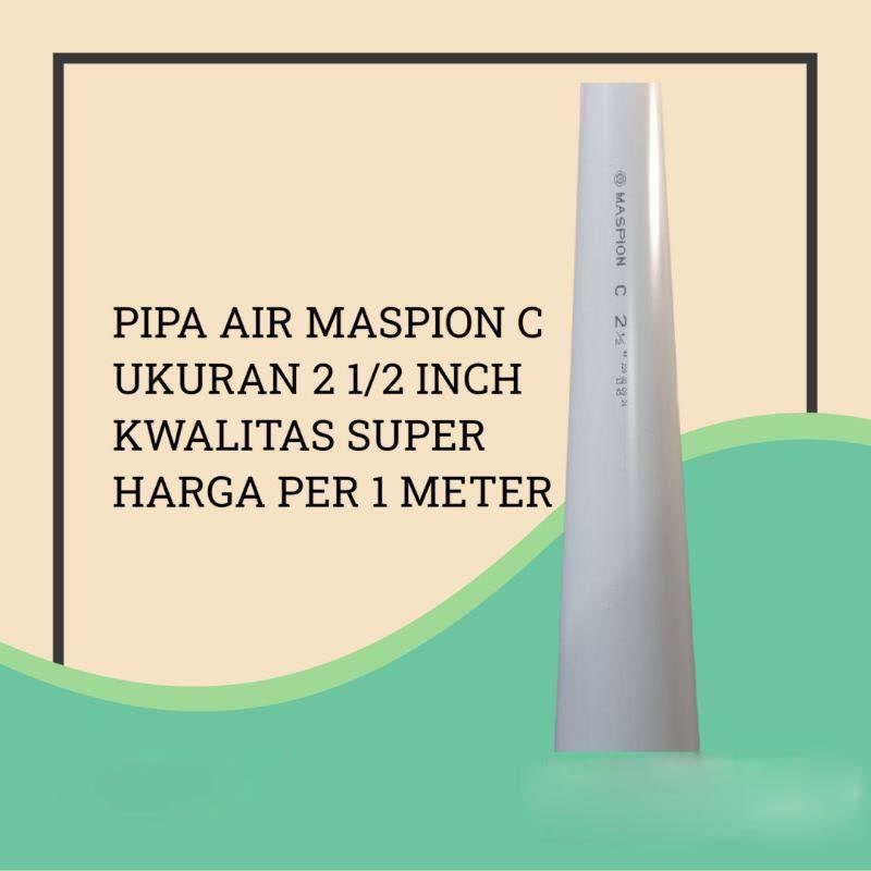 Maspion PVC PIPE C 2 1/2" 2 1/2 INCH PRALON PARALON PIPE / WATER PIPE ...