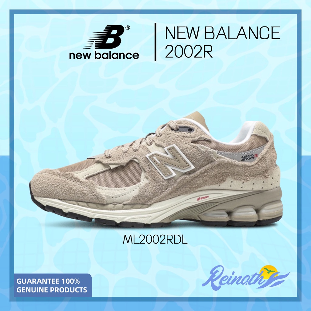 ของแท้100% รองเท้า NEW BALANCE 2002R Light khaki M2002RDL ระบายอากาศได้ ...