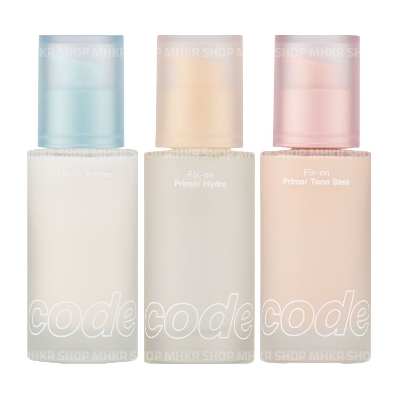 Code Glokolor Primer 30ml 3 Types, Fix-on / Hydro / Tone Base | Shopee ...