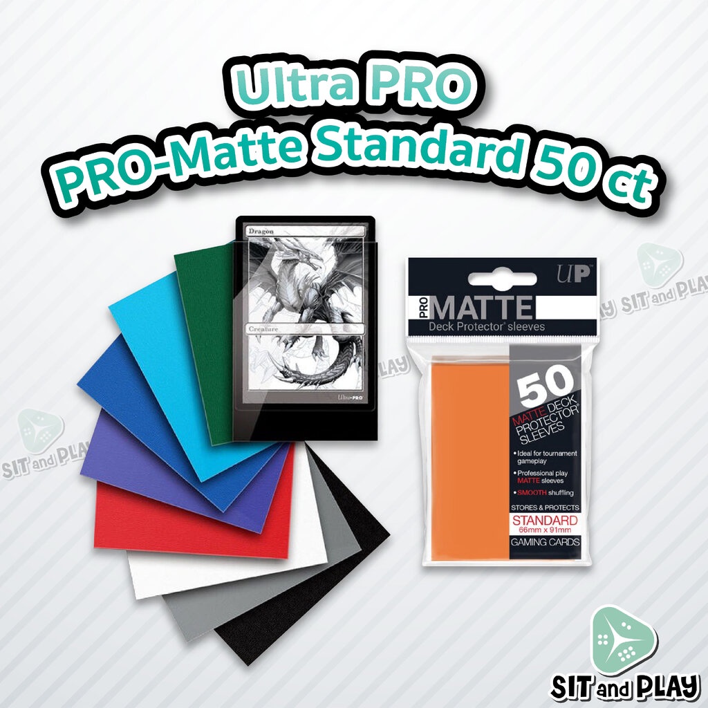 Ultra Pro - PRO Matte Standard Deck Protector Sleeves ซองใส่การ์ด 50 ...