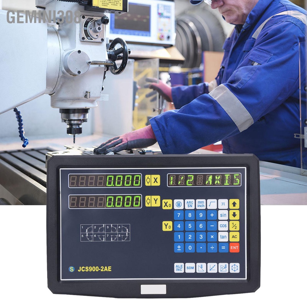 Gemini308 JCS900-2AE Readout Scale แสดงผล 0 ~ 3020mm DC5V 1m/s TTL Industrial Grade Milling ...