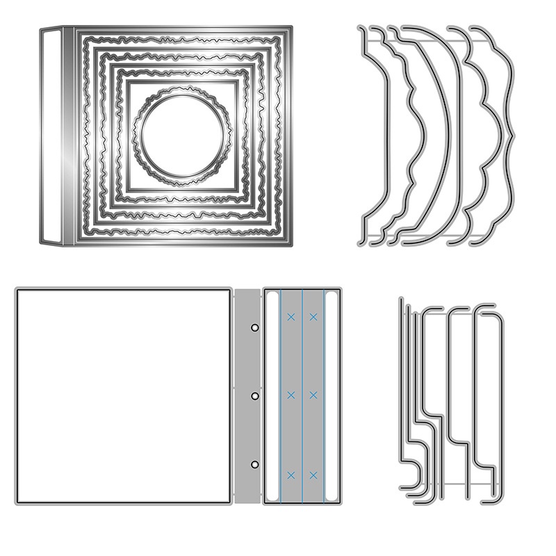 3396-3399 ใบไม้หลวม โลหะคาร์บอน เหล็กตัด DIY | Shopee Thailand