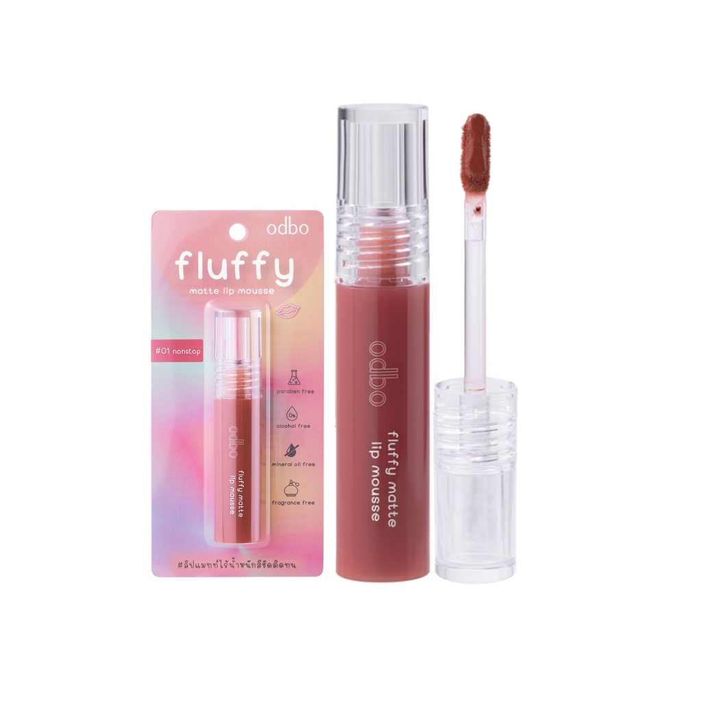Odbo Fluffy Matte Lip Mousse #OD5008 : โอดีบีโอ ฟลัฟฟี่ แมทท์ ลิป มูส x 1 ชิ้น srsi | Shopee ...