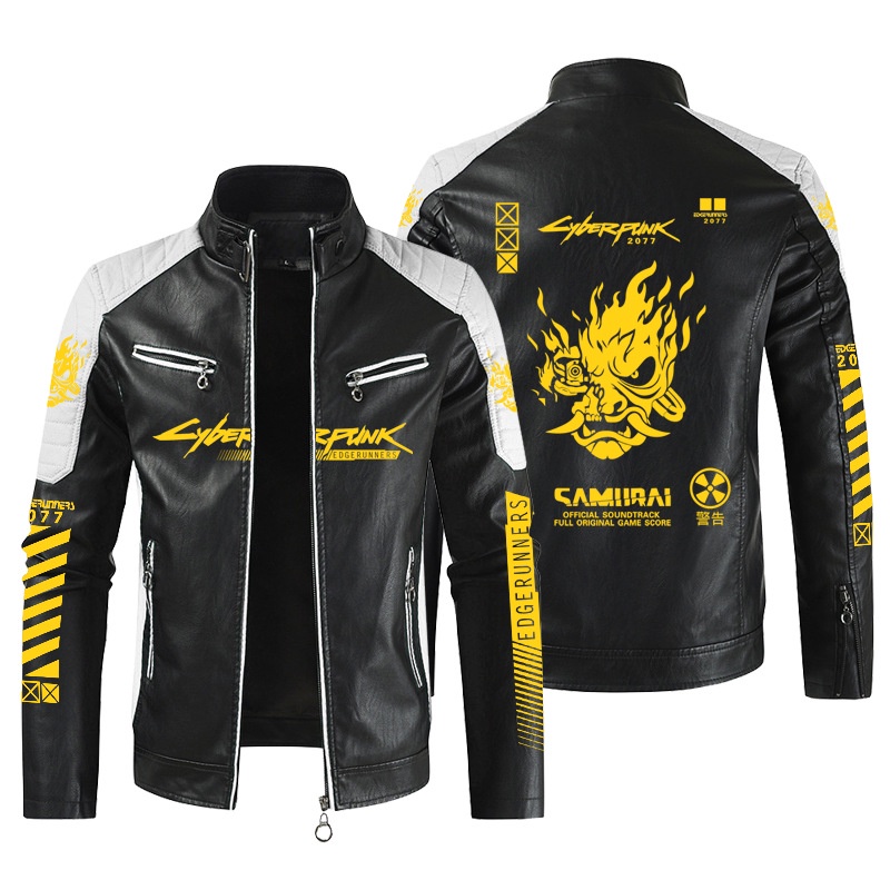 Cyberpunk Edgerunners Jacket Windbreaker Anime Custom Leather Long ...