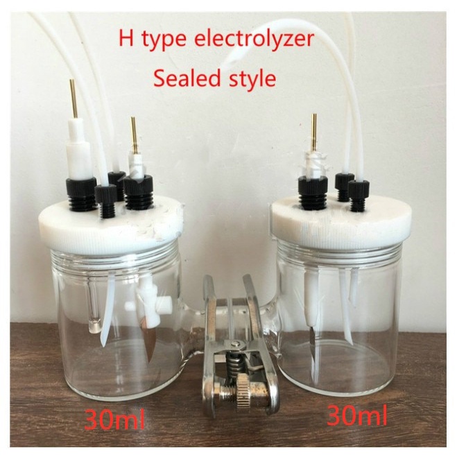 Model H sealed electrolyzer, CH2010 can exchange ion membrane H type ...