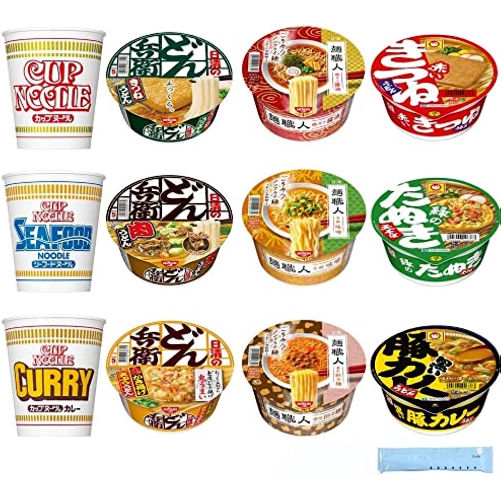 from japanCup noodles 12 types assortment set (Cup noodles Donbei ...