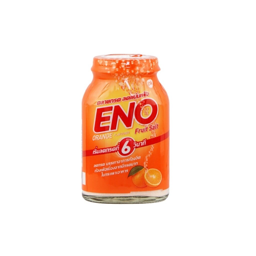 ENO (ORANGE FLAVOURED) FRUIT SALT EFFERVESCENT POWDER 100 G อีโน รสส้ม ...