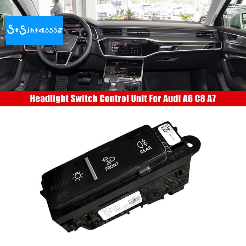 สวิตช์ควบคุมไฟหน้ารถยนต์ LHD สําหรับ Audi A6 C8 A7 Q7 Q8 E-TRON 2019 ...
