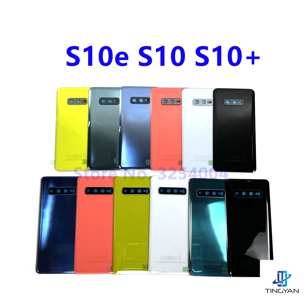 อะไหล่ฝาครอบแบตเตอรี่ ด้านหลัง สําหรับ SAMSUNG Galaxy S10e S10 S10+ S10 Plus G973 G975 G970 ...