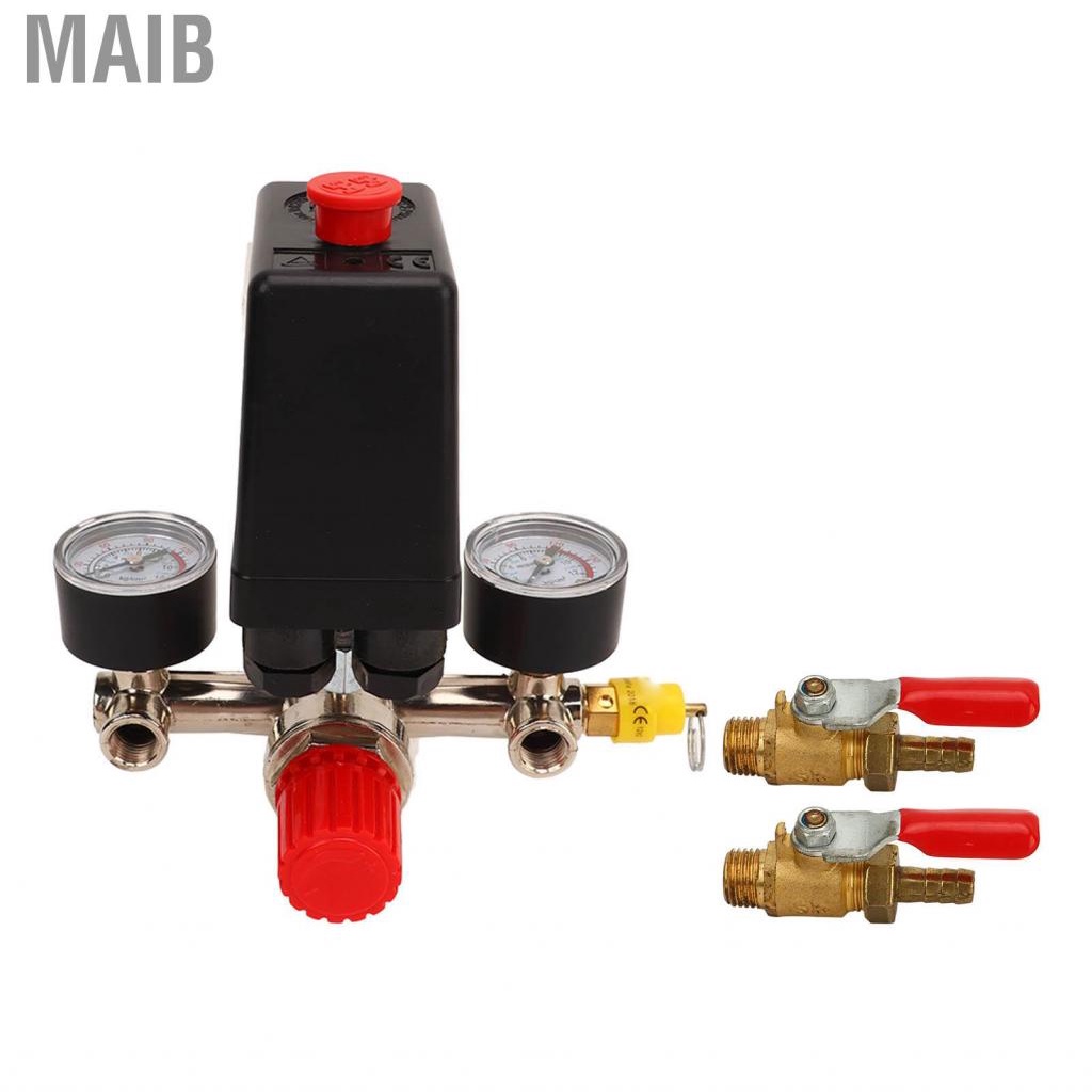 Maib Air Compressor Pressure Switch Control Valve Union Style Ball ... Maib Air Compressor Pressure Switch Control Valve Union Style Ball ...