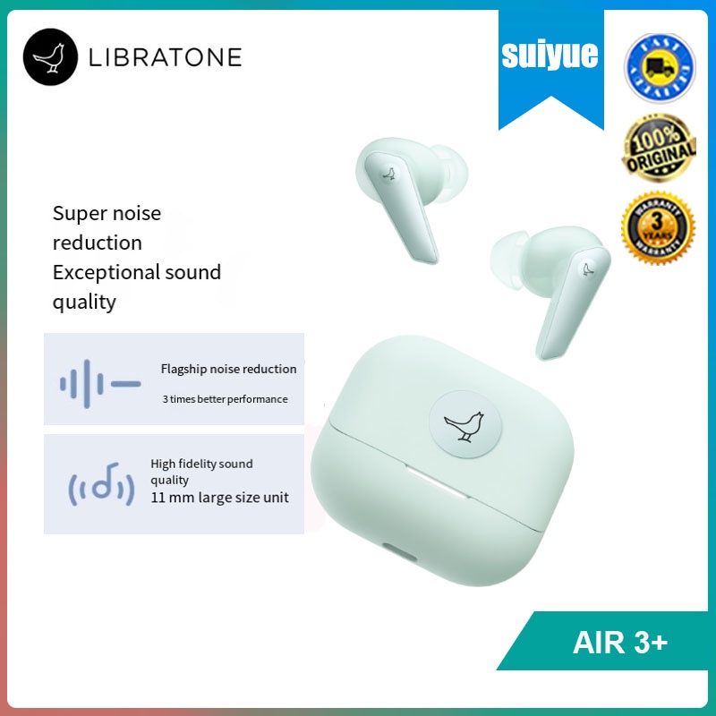 Libratone AIR+3rd หูฟังบลูทูธไร้สาย ลดเสียงรบกวน ระดับไฮเอนด์ | Shopee Thailand
