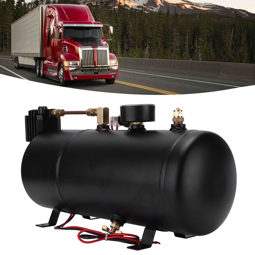 YiChe 12V Air Horns Compressor 3L 150PSI การดัดแปลงทดแทนสำหรับรถยนต์รถบรรทุกเรือรถไฟ | Shopee ...